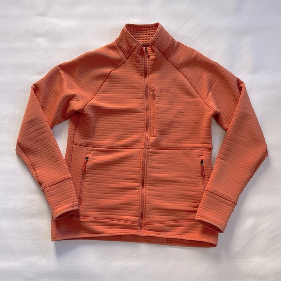 REI | Tops | Rei Coop Textured Zip Up Running Jacket Womens Large ...